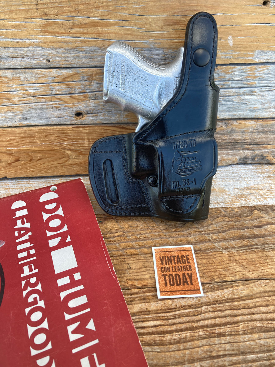 Don Hume Black Leather H724 OWB Holster For GLOCK G26 G27 G33 LEFT ...
