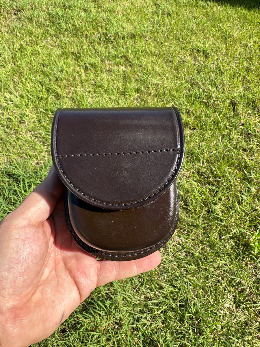 Don Hume Cordovan Brown Double Cuff Case Chain Hinge Security Handcuff ...