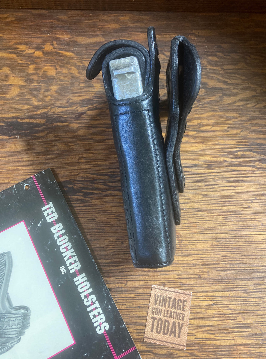 TED BLOCKER Black Basketweave Leather Retention Holster For GLOCK 19 2 ...