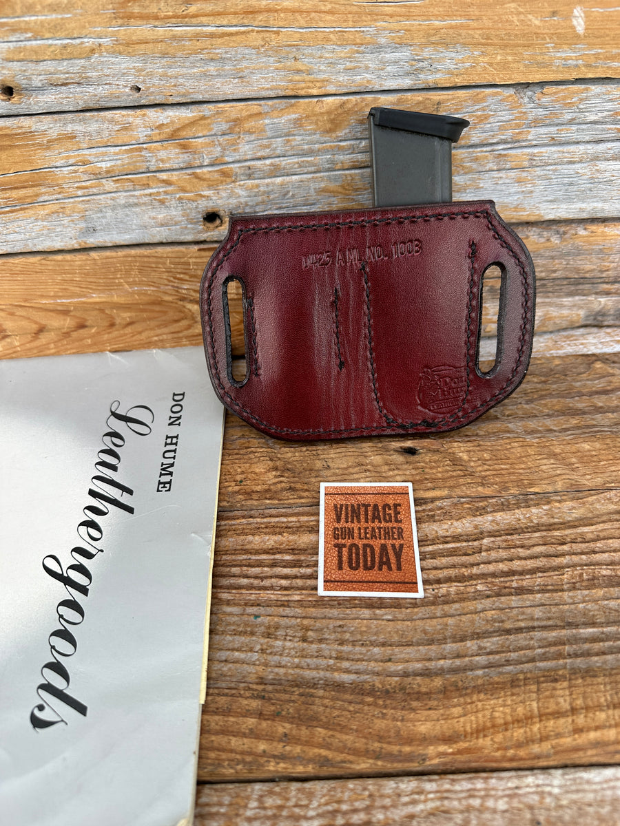 Don Hume Brown Leather 1" Diameter Flashlight 100B Magazine Carrier 1 ...