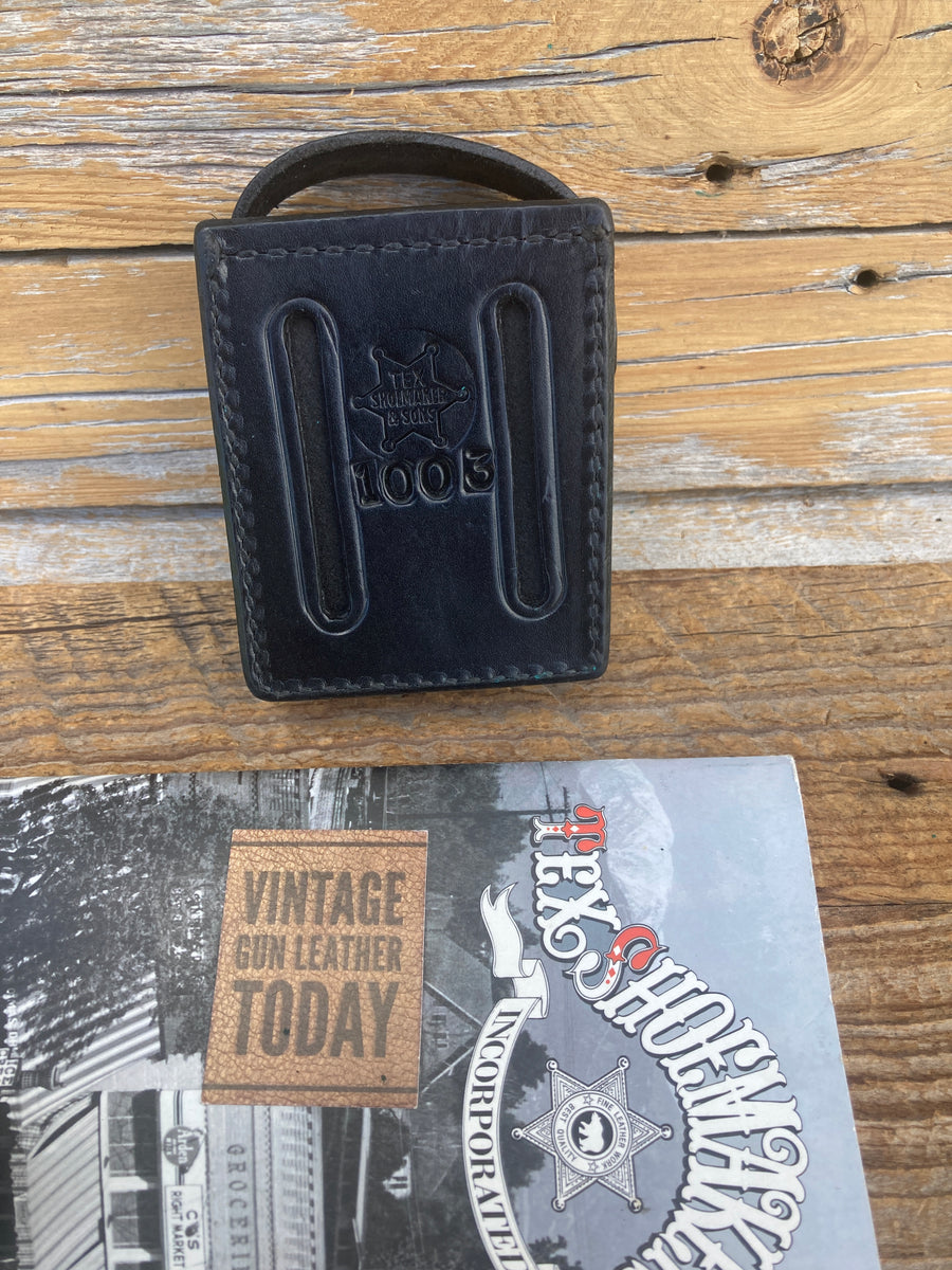 Tex Shoemaker Black Basketweave Duty Panic Button Mic K9 Multi Use Cas ...