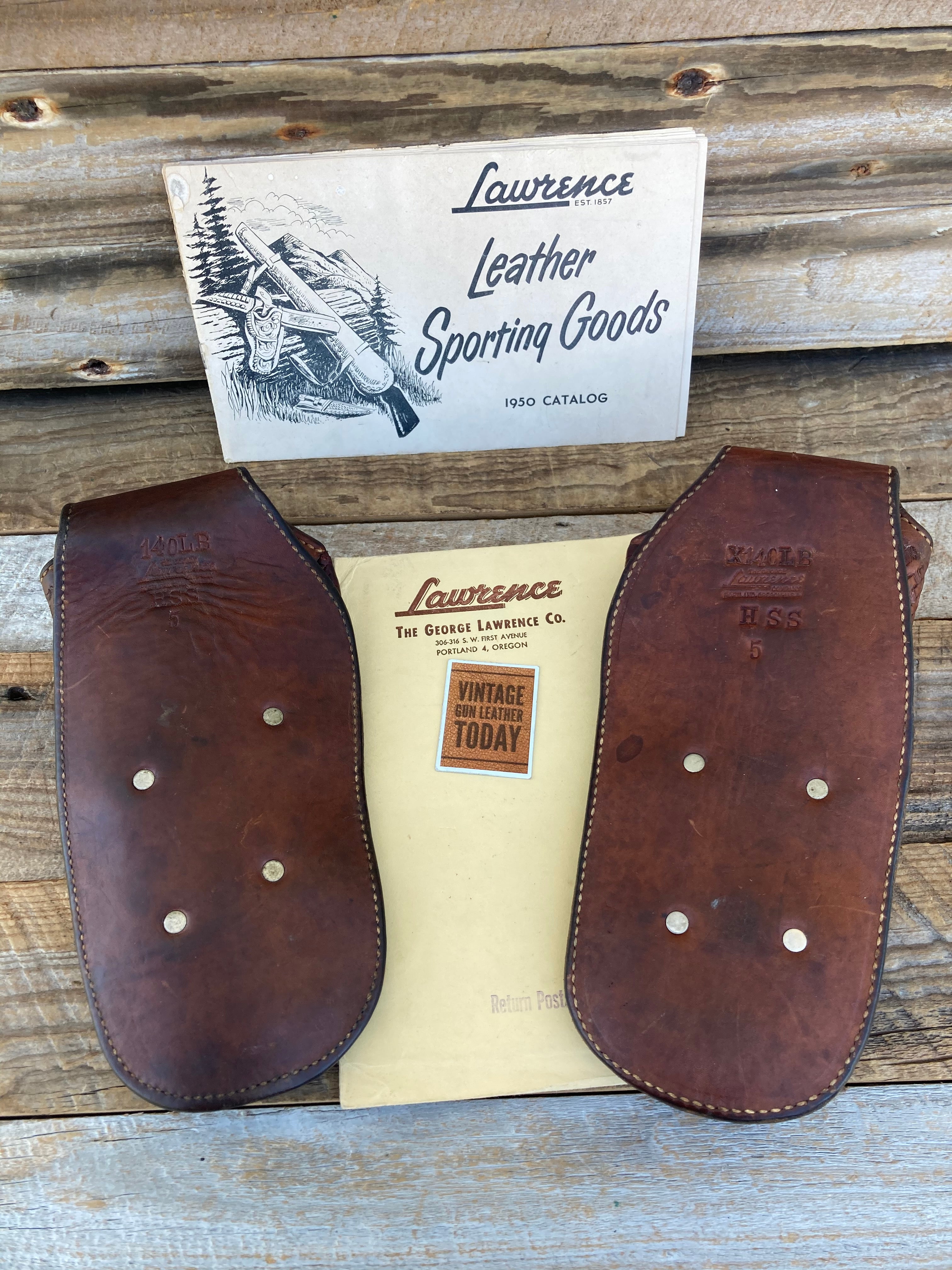 Western George Lawrence Set of Holsters for a High Standard Sentinel R ...