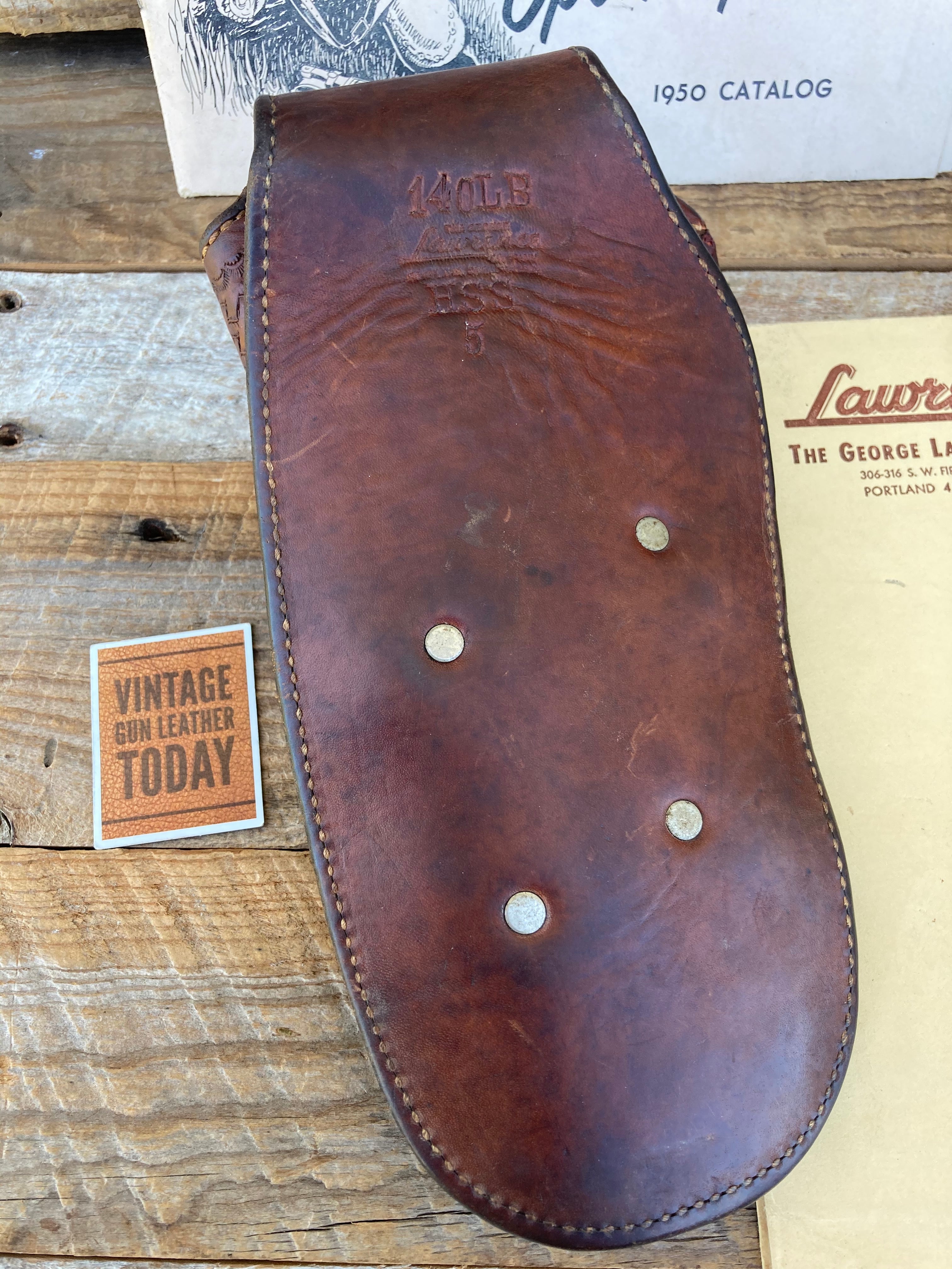 Western George Lawrence Set of Holsters for a High Standard Sentinel R ...