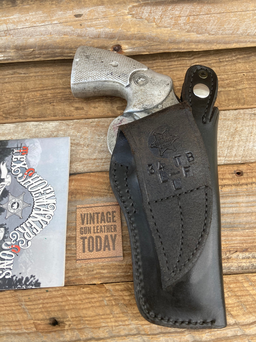 Vintage Tex Shoemaker Black Basketweave Holster for Python / S&W L 4 ...