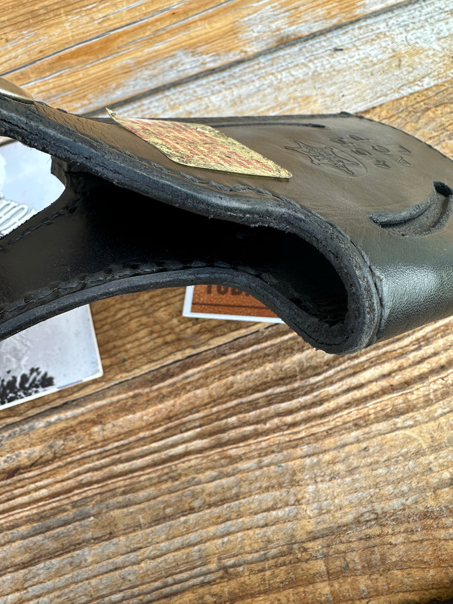 Tex Shoemaker Black Lined Basket Leather Officers Model Holster 45 191 ...