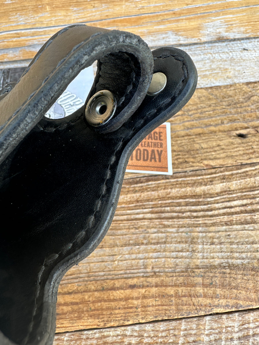Tex Shoemaker Black Lined Plain Leather Officers Model Holster 45 1911 ...