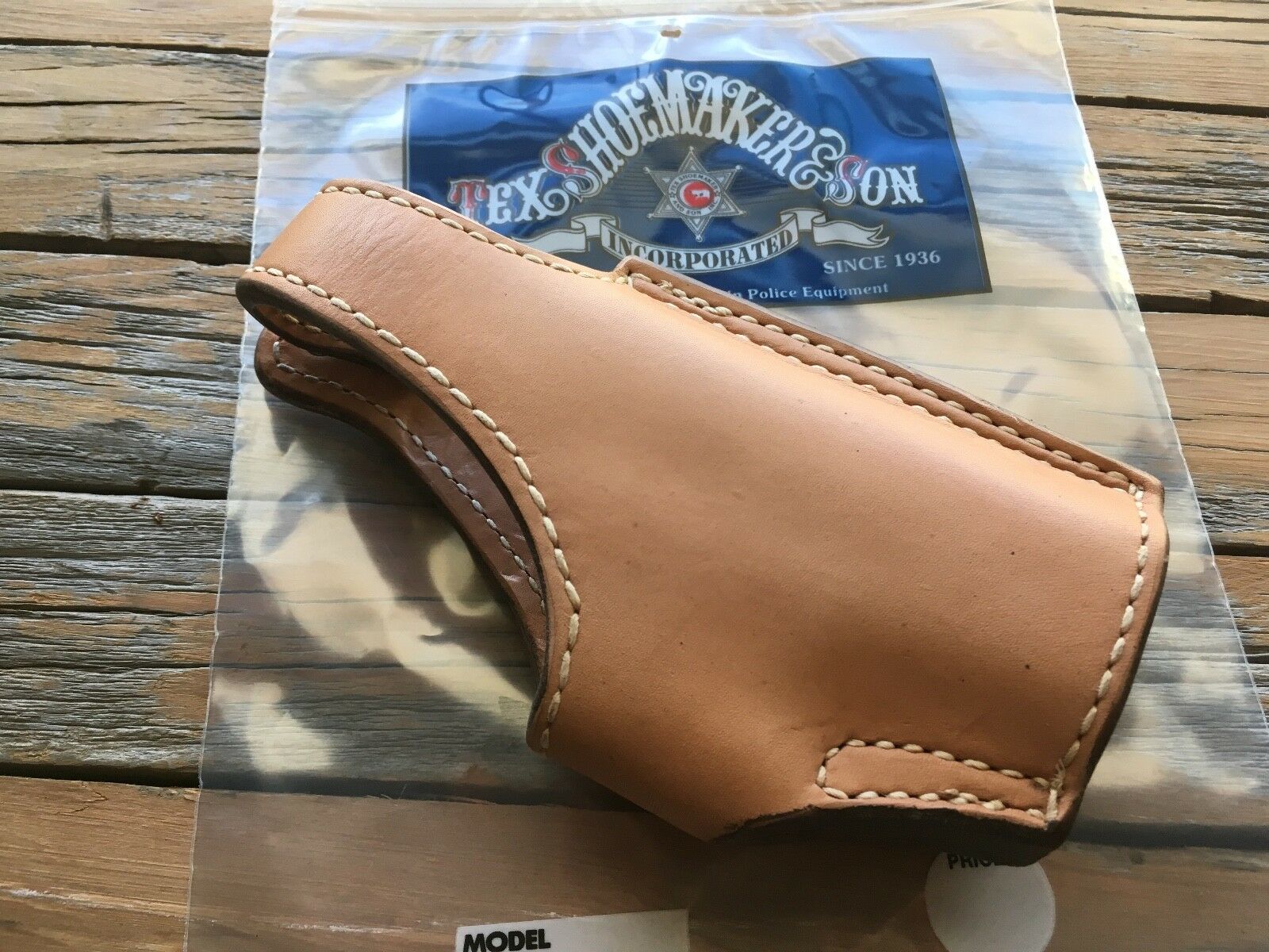 Vintage Tex Shoemaker Brown Leather Lined Holster For S&W 645 3 1/2" B ...