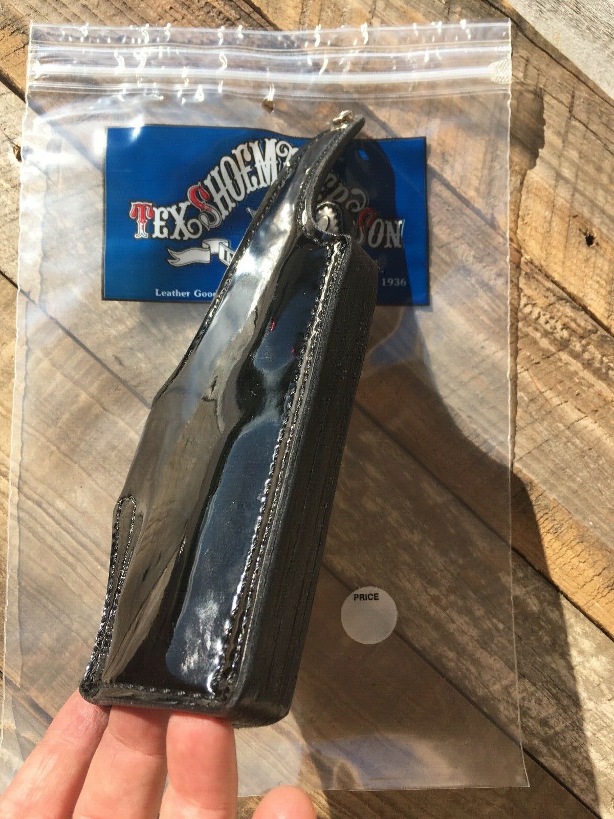 Vintage Tex Shoemaker Black Gloss Clarino Leather Parade Holster For S ...
