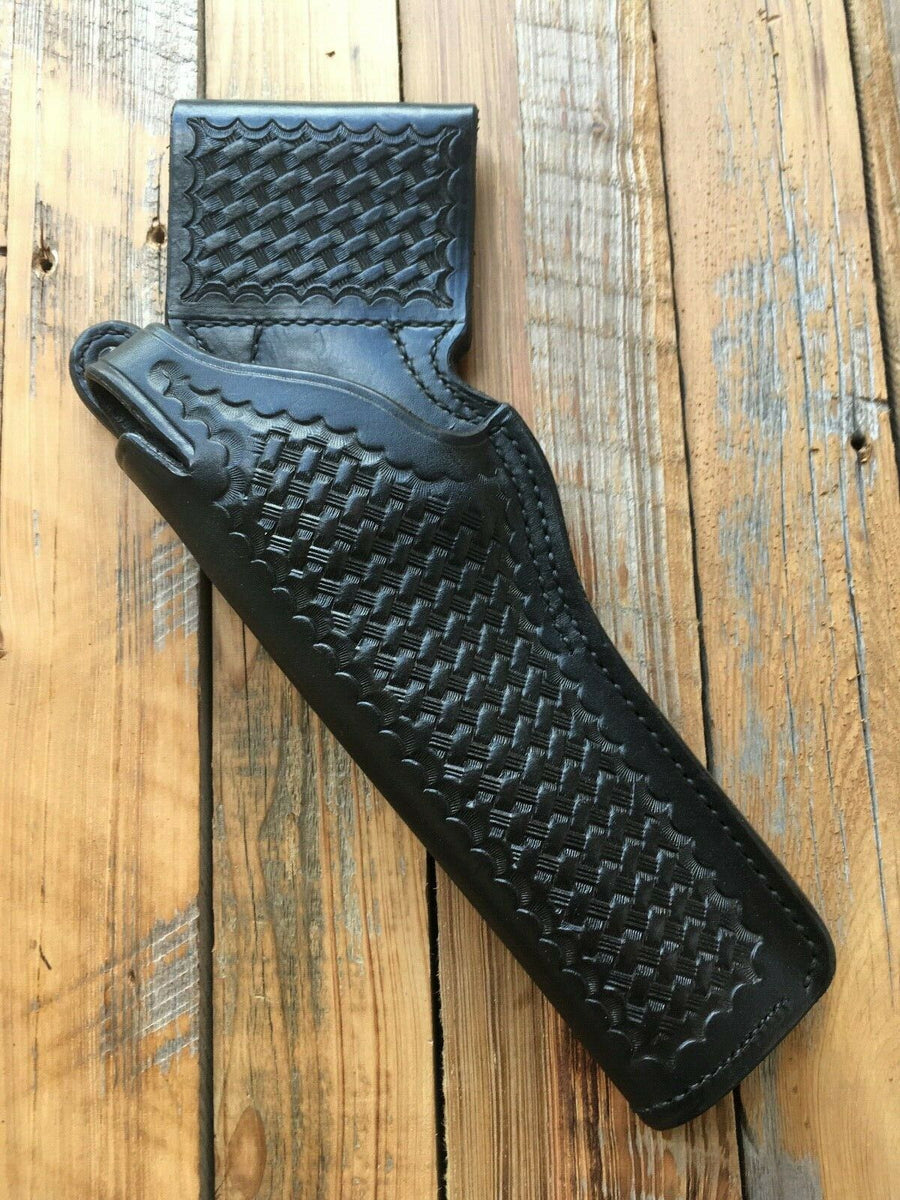 Vintage Tex Shoemaker 35 Border Patrol Leather Holster For 6" Revolver ...
